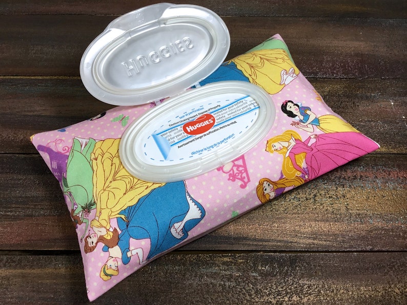 Pink Disney Princesses Print Wipe Case / Travel Wipes Case / | Etsy