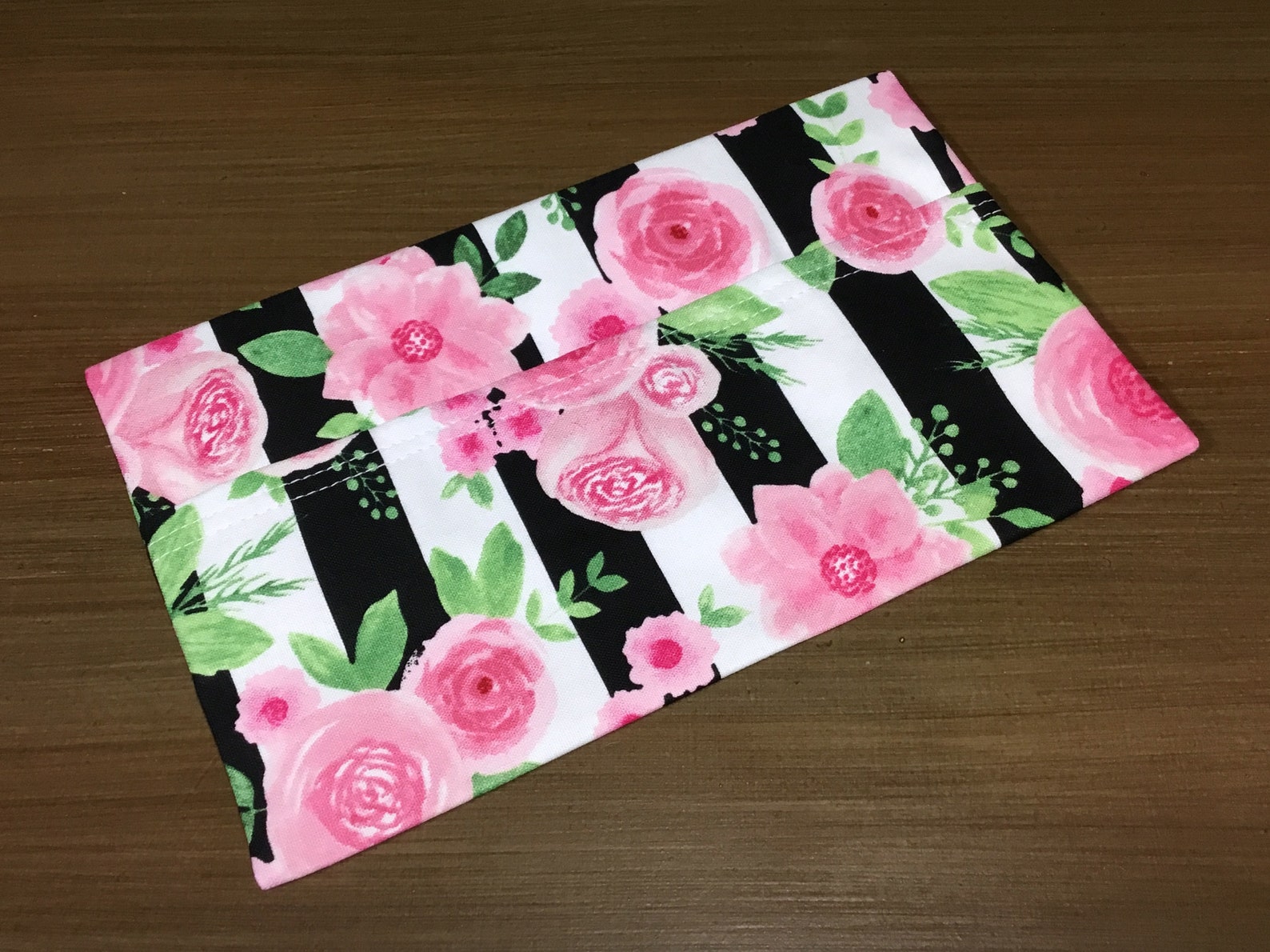 Striped Pink Rose Wipe Case Wipes Case Wipes Holder Wipes - Etsy
