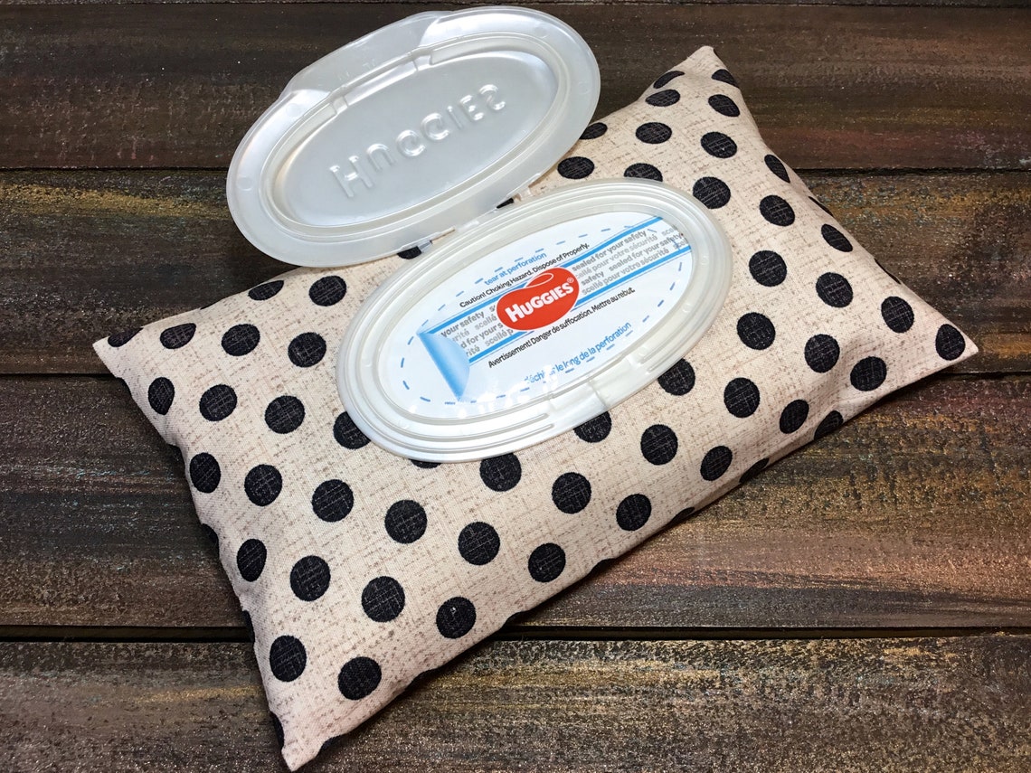 Dots on Tan Wipe Case Wipes Case Wipes Holder Wipes Cover - Etsy