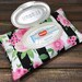 Striped Pink Rose Wipe Case Wipes Case Wipes Holder Wipes - Etsy