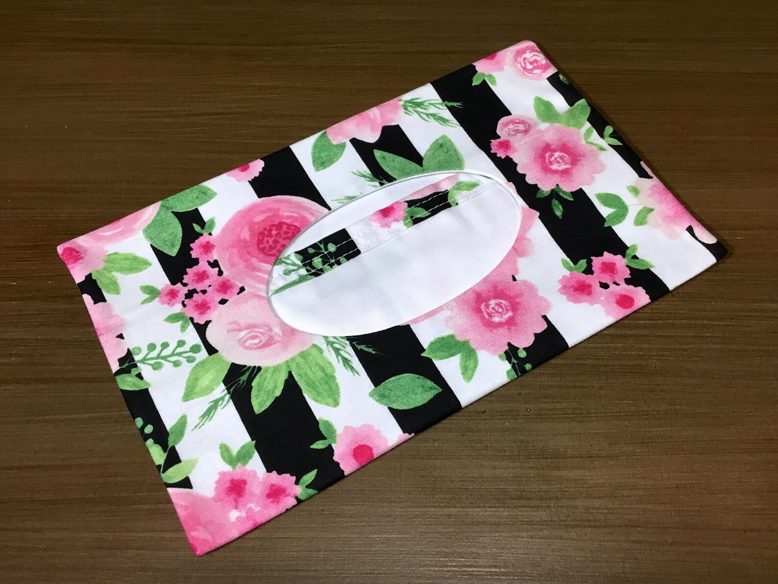 Striped Pink Rose Wipe Case Wipes Case Wipes Holder Wipes - Etsy