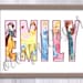 Personalized Princess Wall Art Set of 2 Prints, Princess Nursery Wall ...