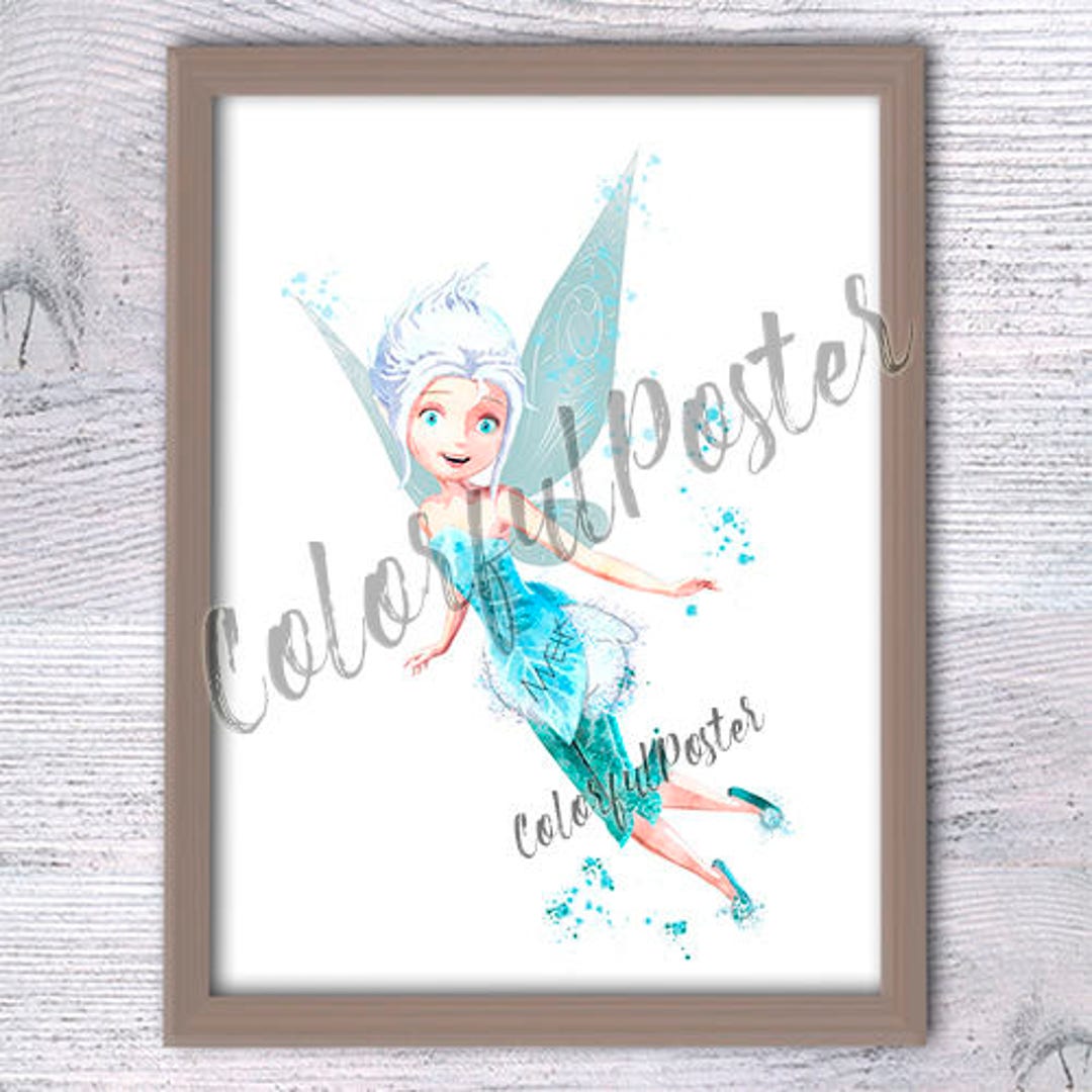 Periwinkle Fairy Tinkerbell Periwinkle Print Baby Shower Gift Nursery Art Fairy Print Fairy ...