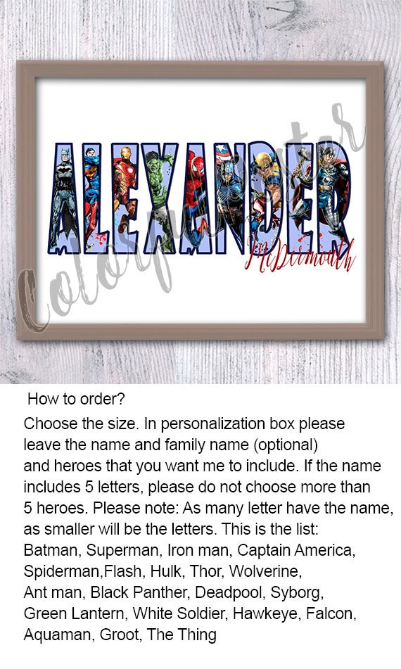 Superheroes Names List