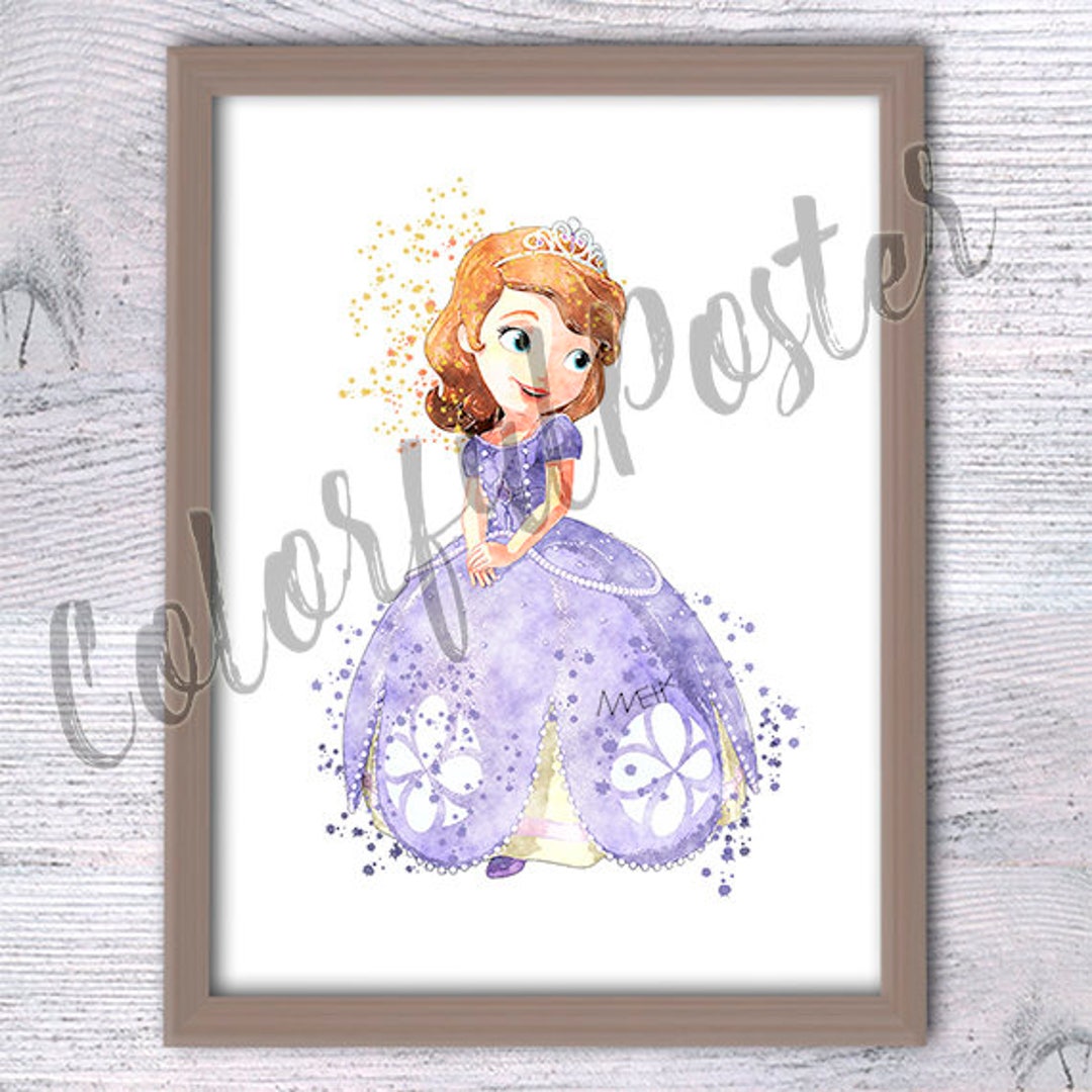 Sofia Princess Sofia Print Sofia the First Poster Fairy Wall - Etsy