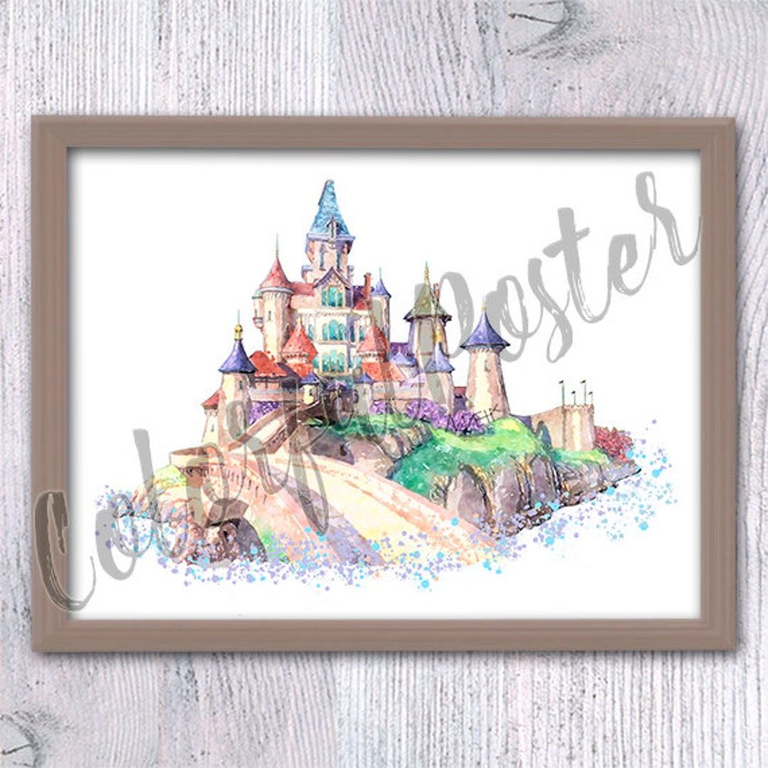 Sofia Castle Magic Castle Princess Sofia Sofia the First Castle Wall Decor Sofia Poster Nursery ...