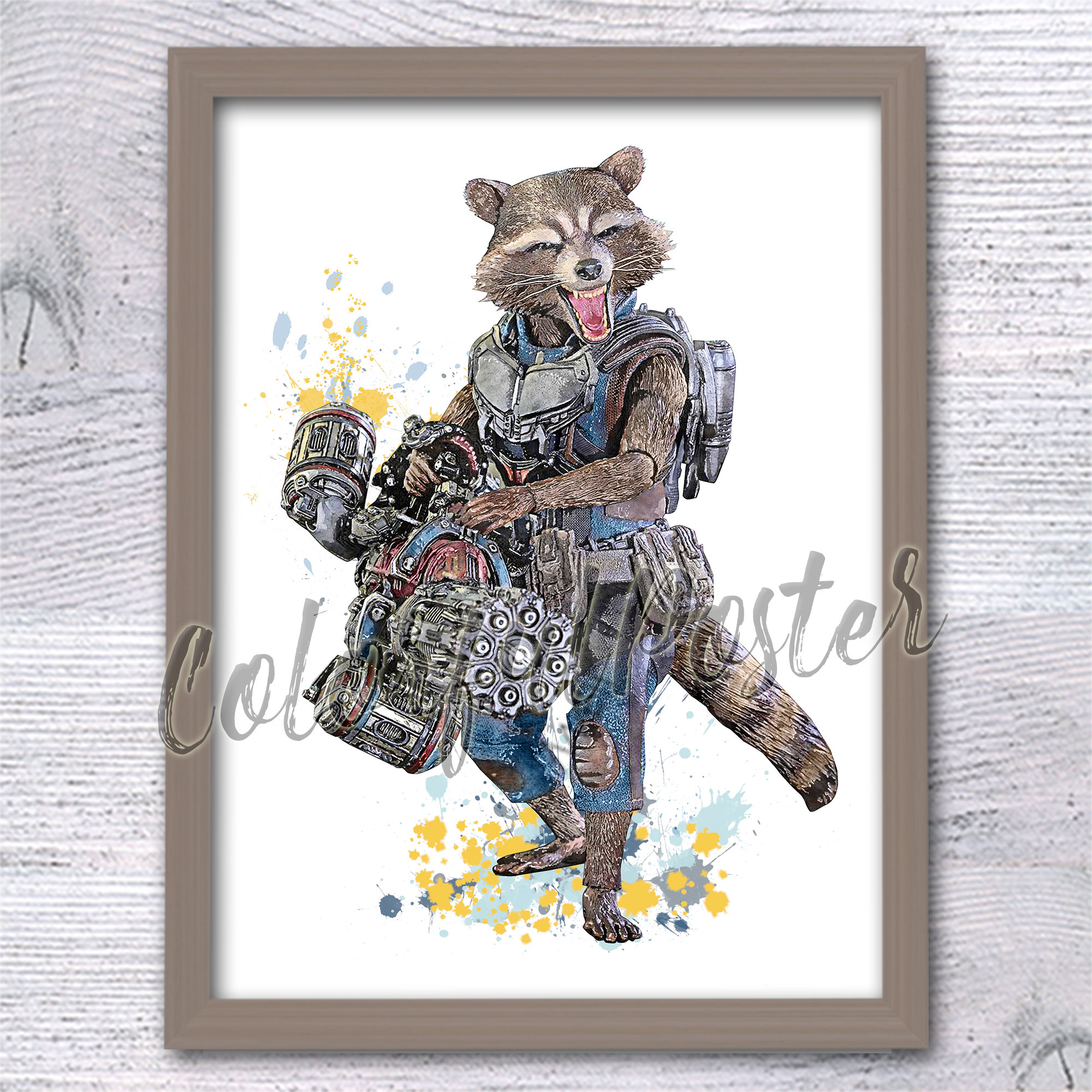 Rocket Raccoon Guardians Of The Galaxy Poster