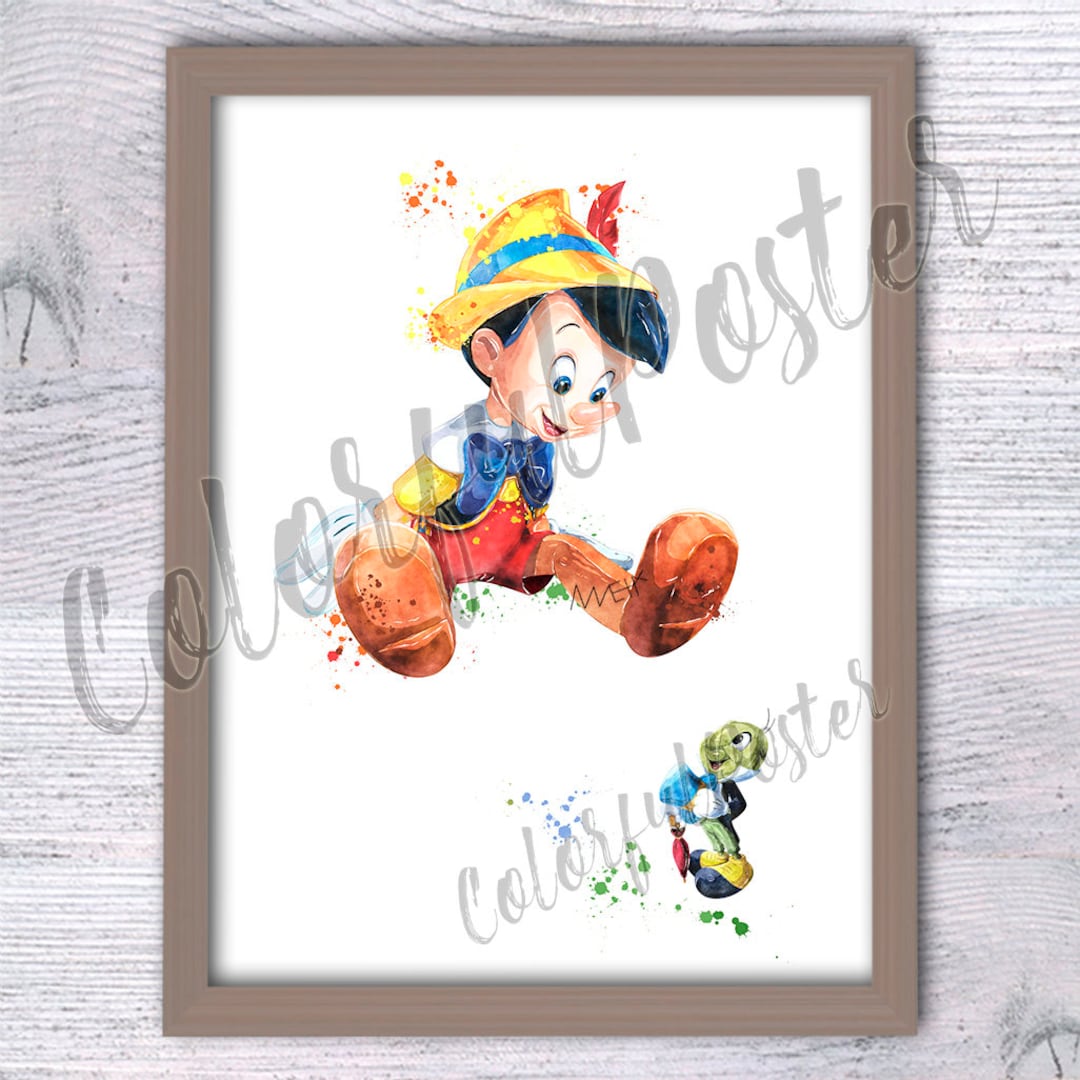 Pinocchio Poster Pinocchio Print Pinocchio Wall Decor Pinocchio and ...