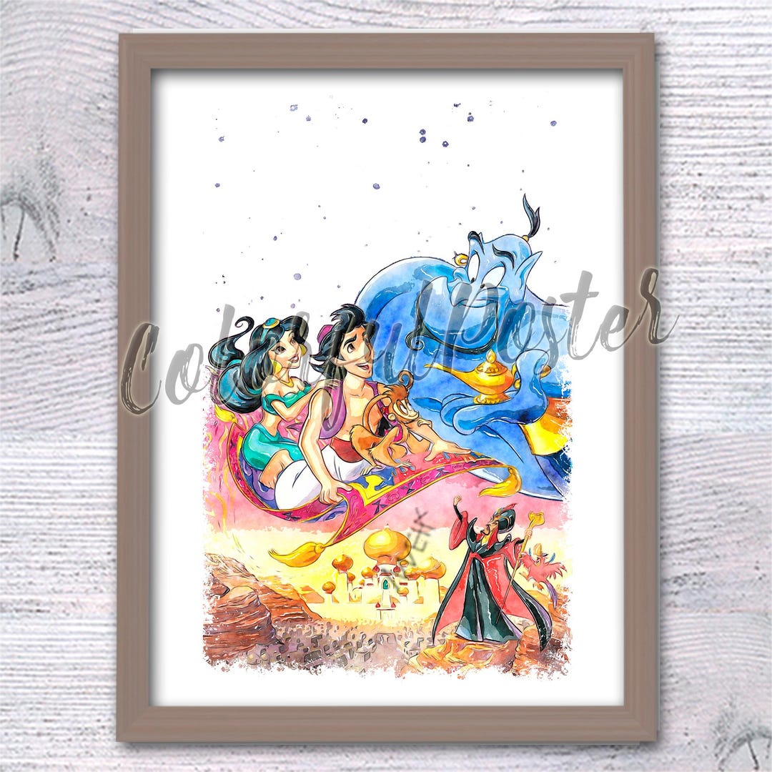 Aladdin Poster Prince Aladdin Print Aladdin Wall Decor Aladdin and ...