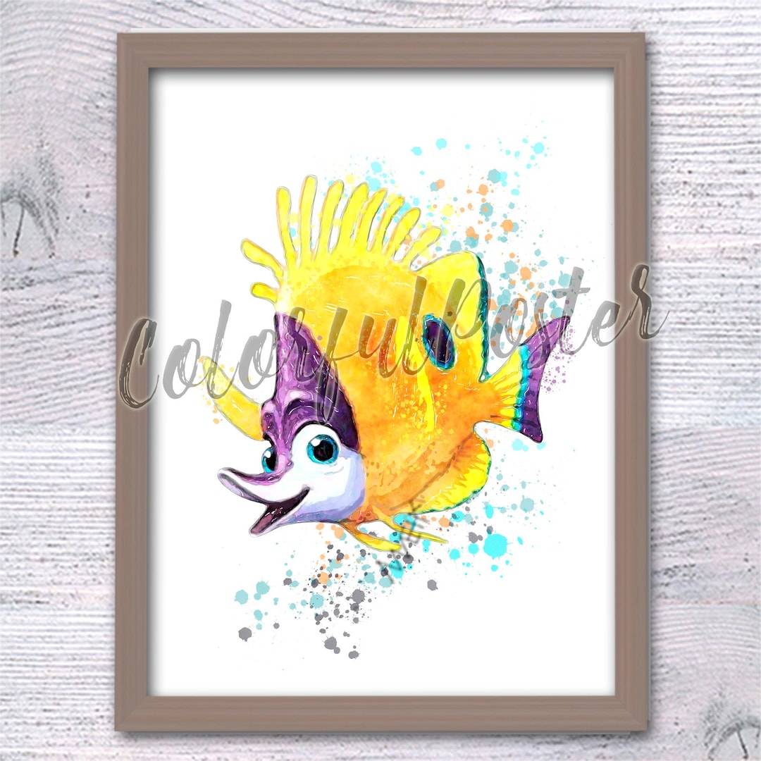 Finding Nemo Tad Inspired Wall Art, Cute Ocean Nursery Decor, Pixar ...