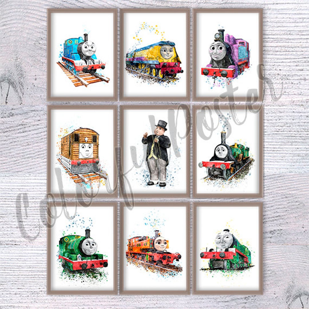 Thomas the Tank Engine Thomas and Friends Set of 9 Thomas the Train the ...