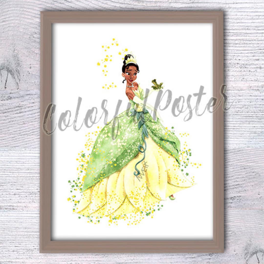 Princess Tiana Print Tiana Poster the Princess and the Frog Print Tiana ...
