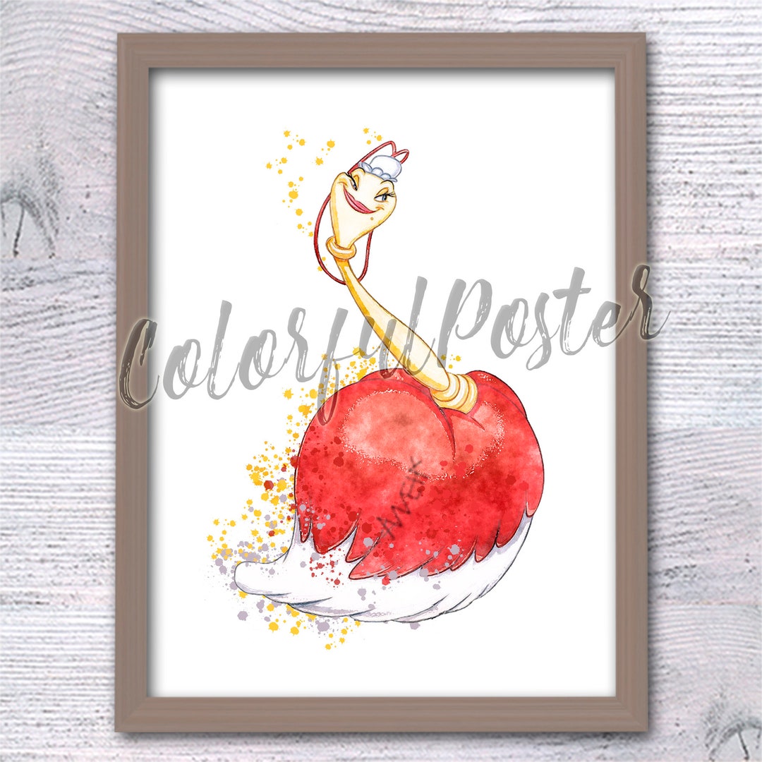 Beauty and the Beast Poster Fifi the Brush Print Fifi From Beauty and ...
