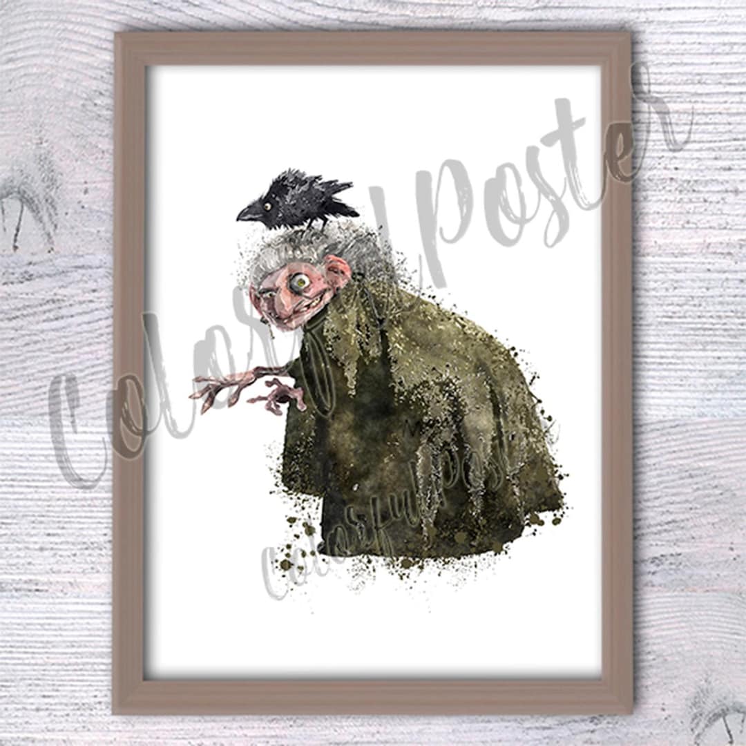 Merida Brave Poster, Boo the Witch Print, Pixar Brave, Monsters Inc ...