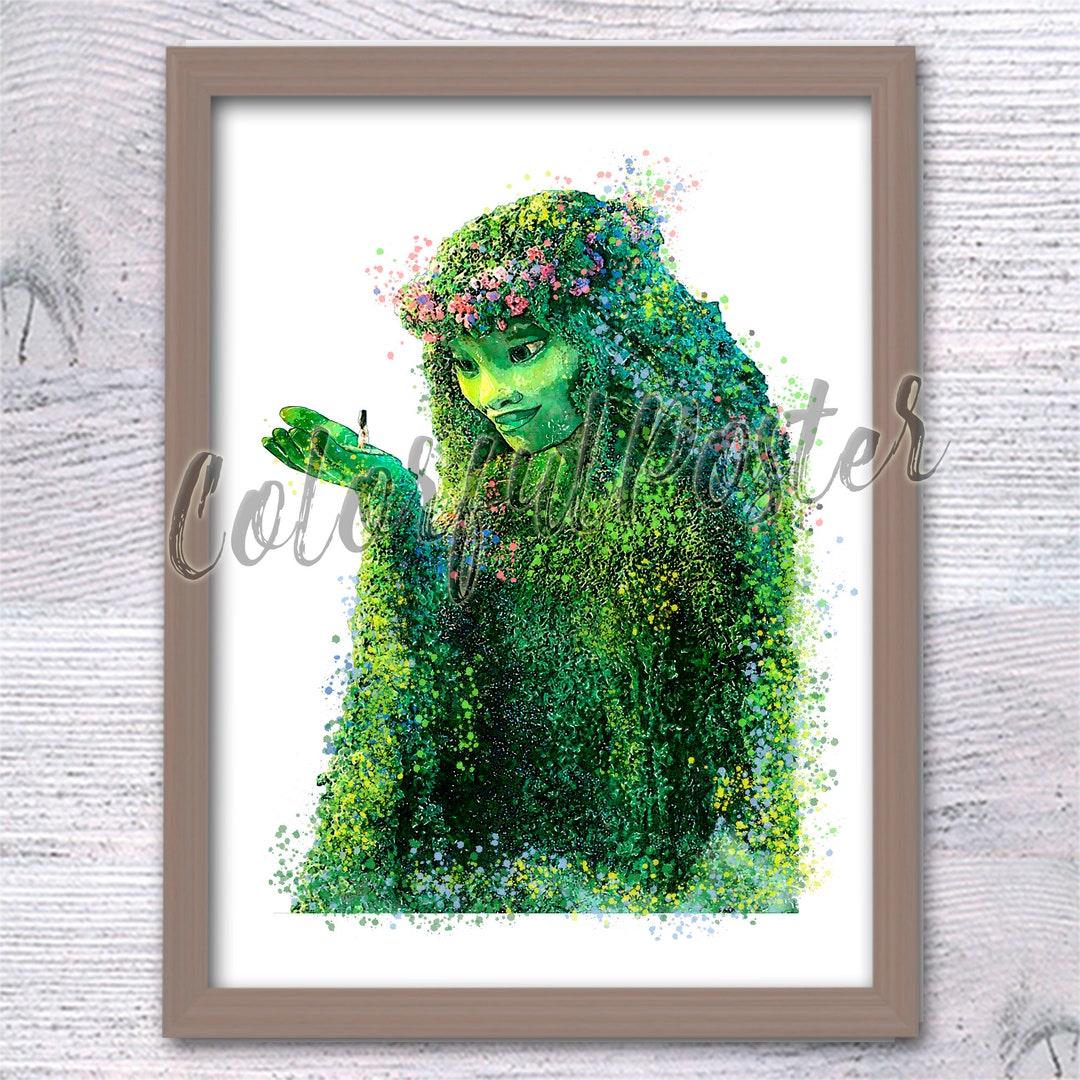 Te Fiti Moana Print Te Fiti Poster South Pacific Goddess Moana Wall ...