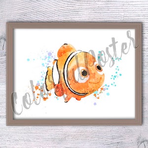 Finding Nemo Poster Baby Nemo Print Nursery Room Wall Art Wall - Etsy