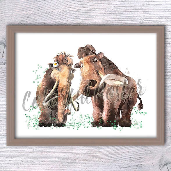 Manny The Mammoth Clipart Heart