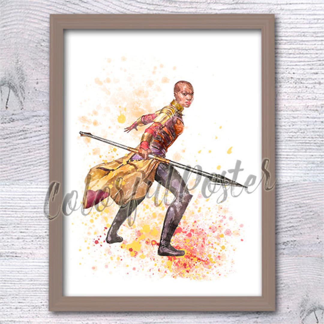 Okoye Print Okoye Poster Kids Room Wall Art Comics Wall Decor Dora ...