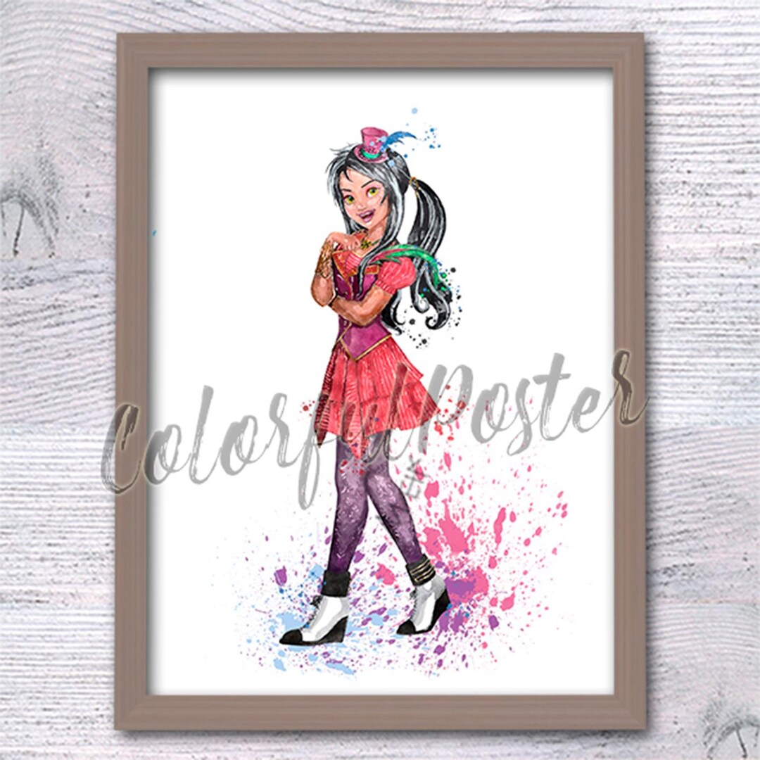 Descendants Freddie Facilier Watercolor Art Print V653 - Etsy