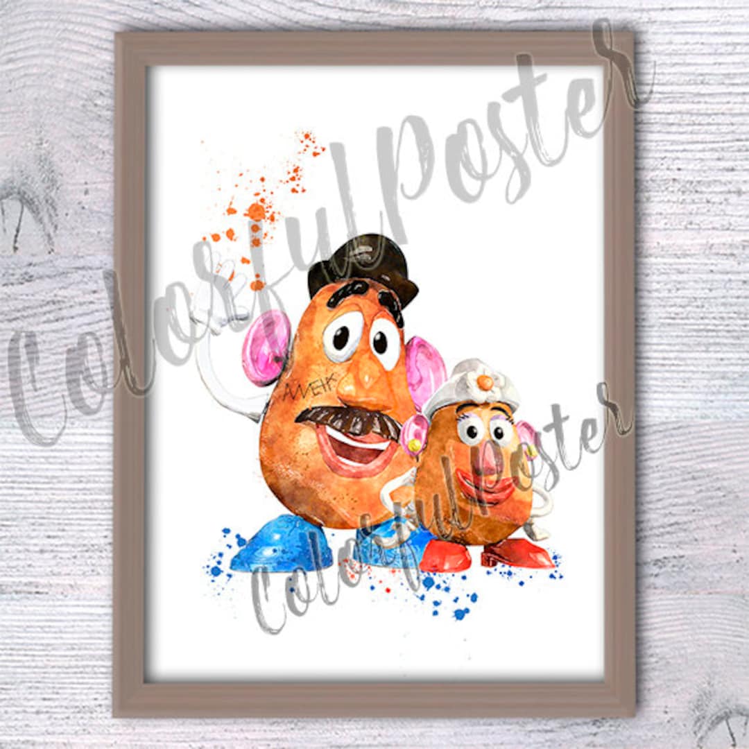 Toy Story Poster Mr Potato Head Print Toy Story Wall Decor Nursery Art ...