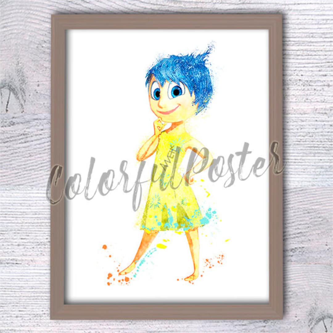 Inside Out Joy Poster Joy Print Inside Out Wall Decor Nursery Art Wall ...