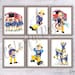 Fireman Sam Poster Set of 4 Fireman Sam Wall Decor Fellow Firefighters ...