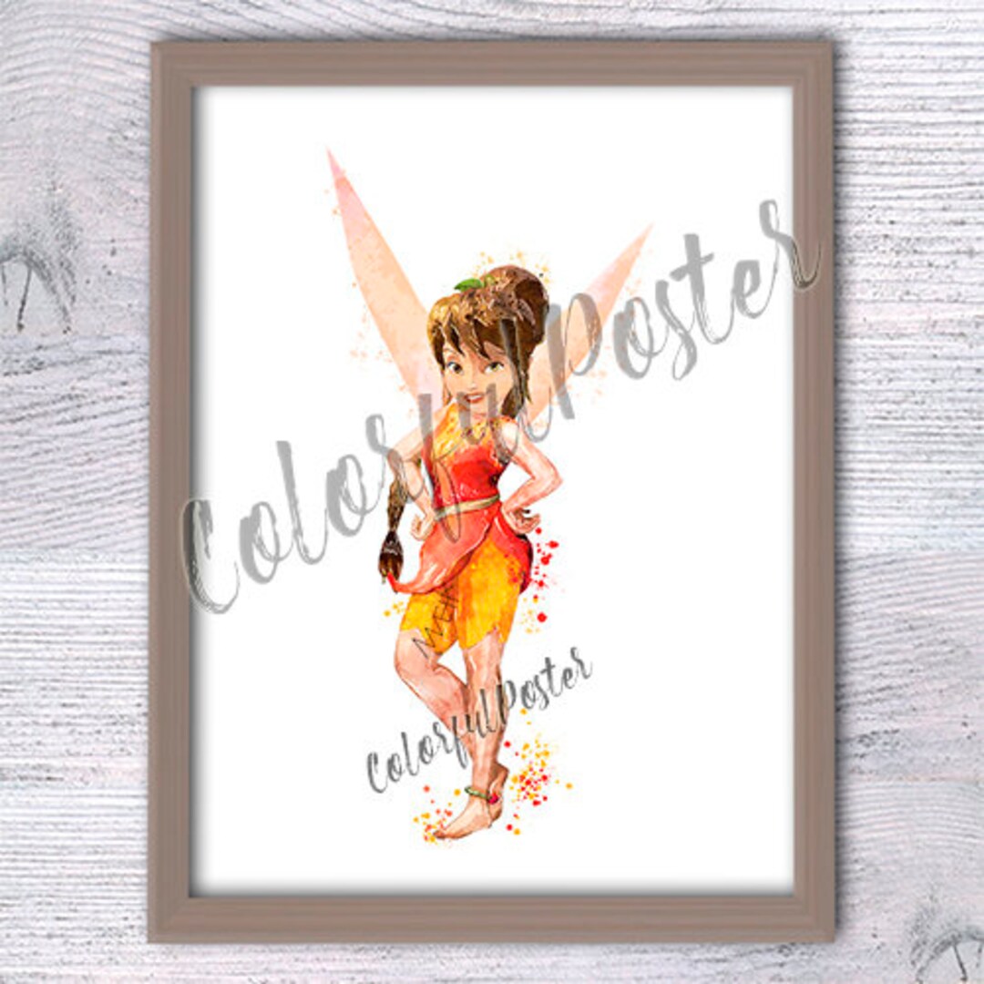 Fawn Fairy Print Fairy Wall Decor Peter Pan Fairies Poster Fawn ...