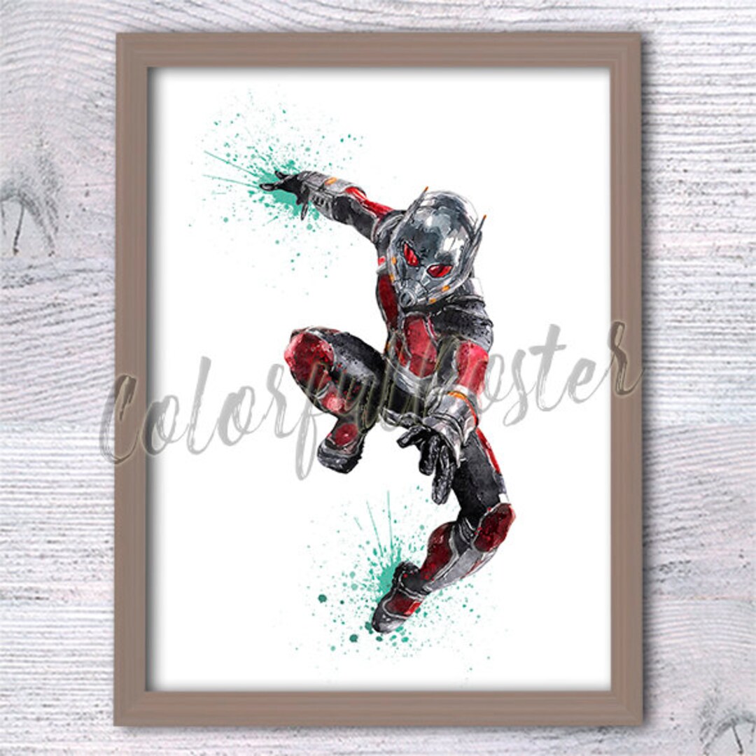 Ant Man Poster Superhero Print Marvel Wall Decor Ant Man Superhero Boys ...