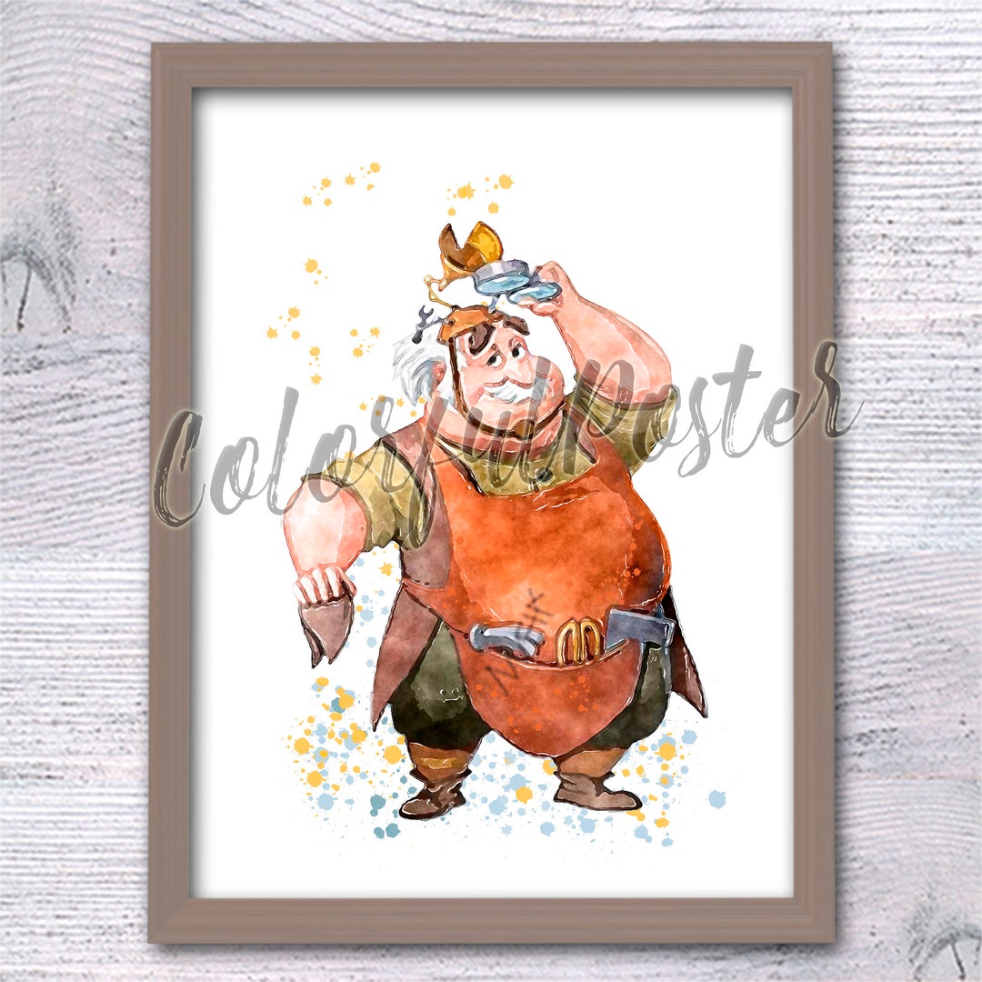 Beauty and the Beast Poster Maurice Print Bells Father Maurice Princess ...