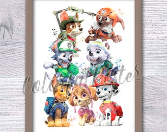 Paw Patrol Poster | Etsy