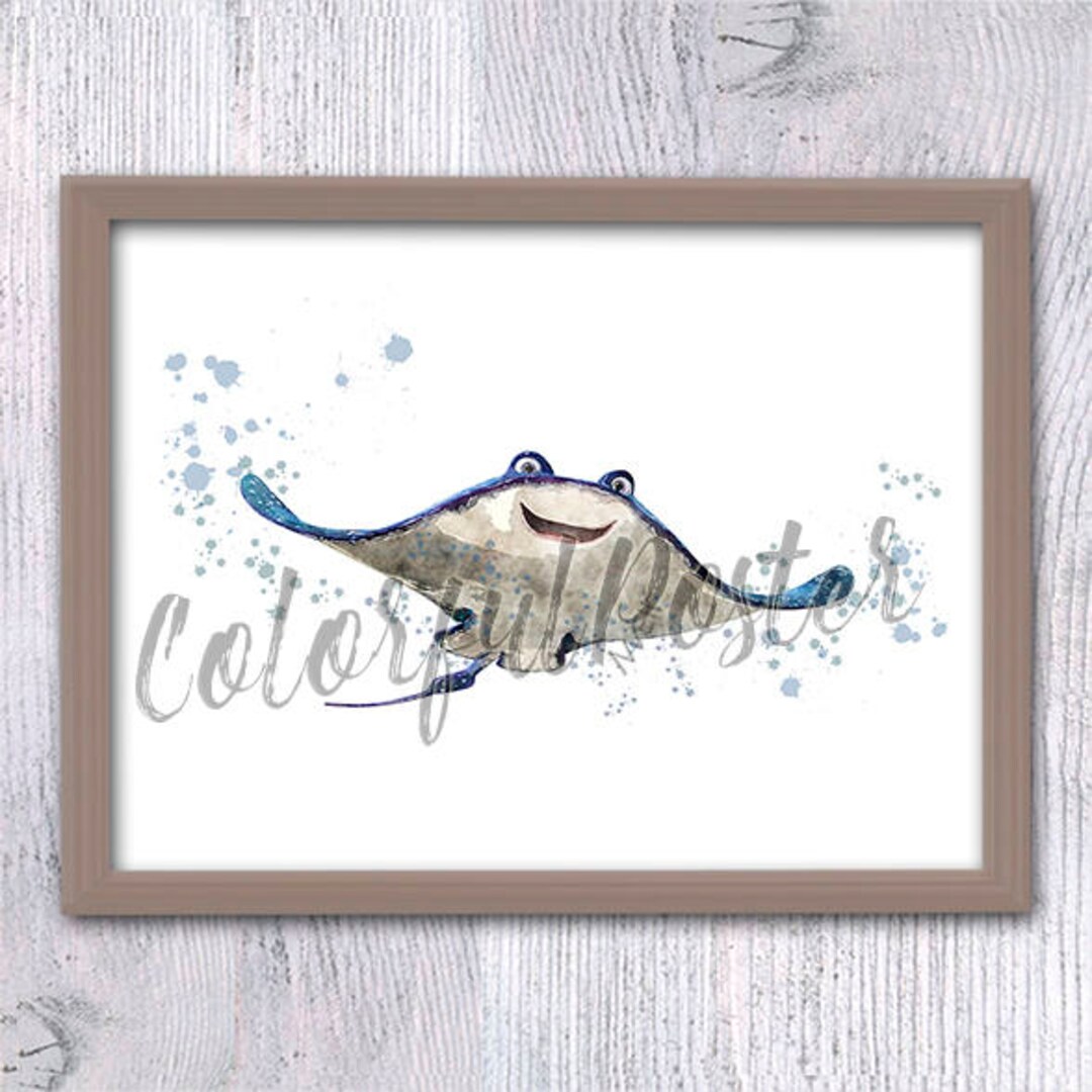 Finding Dory Mr. Ray Print Wall Decor Finding Dory Mr. Ray Poster ...