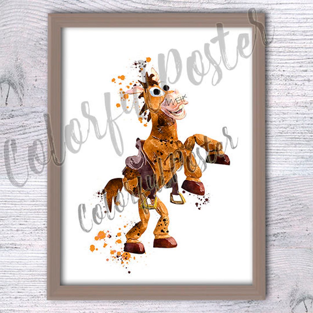 Toy Story Poster Bullseye Print Toy Story Wall Decor Toy Story ...