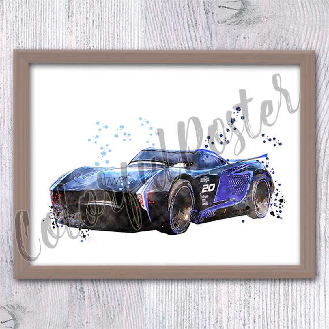 Jackson Storm Poster Cars Jackson Storm Print Disney Wall - Etsy