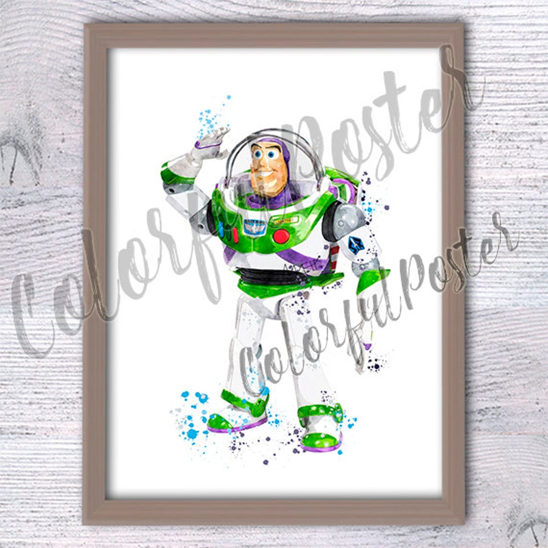 Toy Story Buzz Poster Buzz Print Toy Story Wall Decor Nursery Art Buzz ...