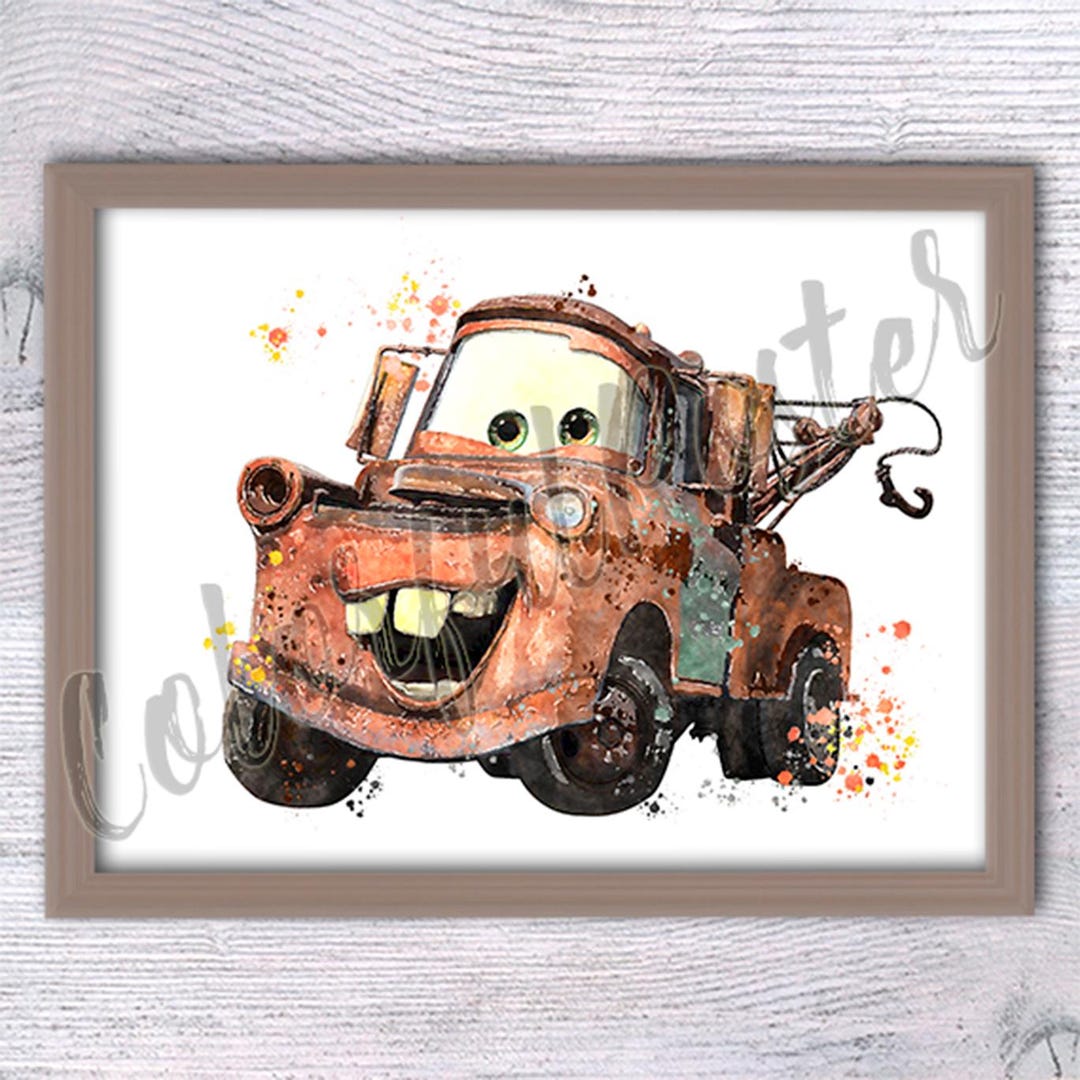 Cars Matter Poster Tow Matter Print Cars Wall Decor Kids Room Wall Art ...