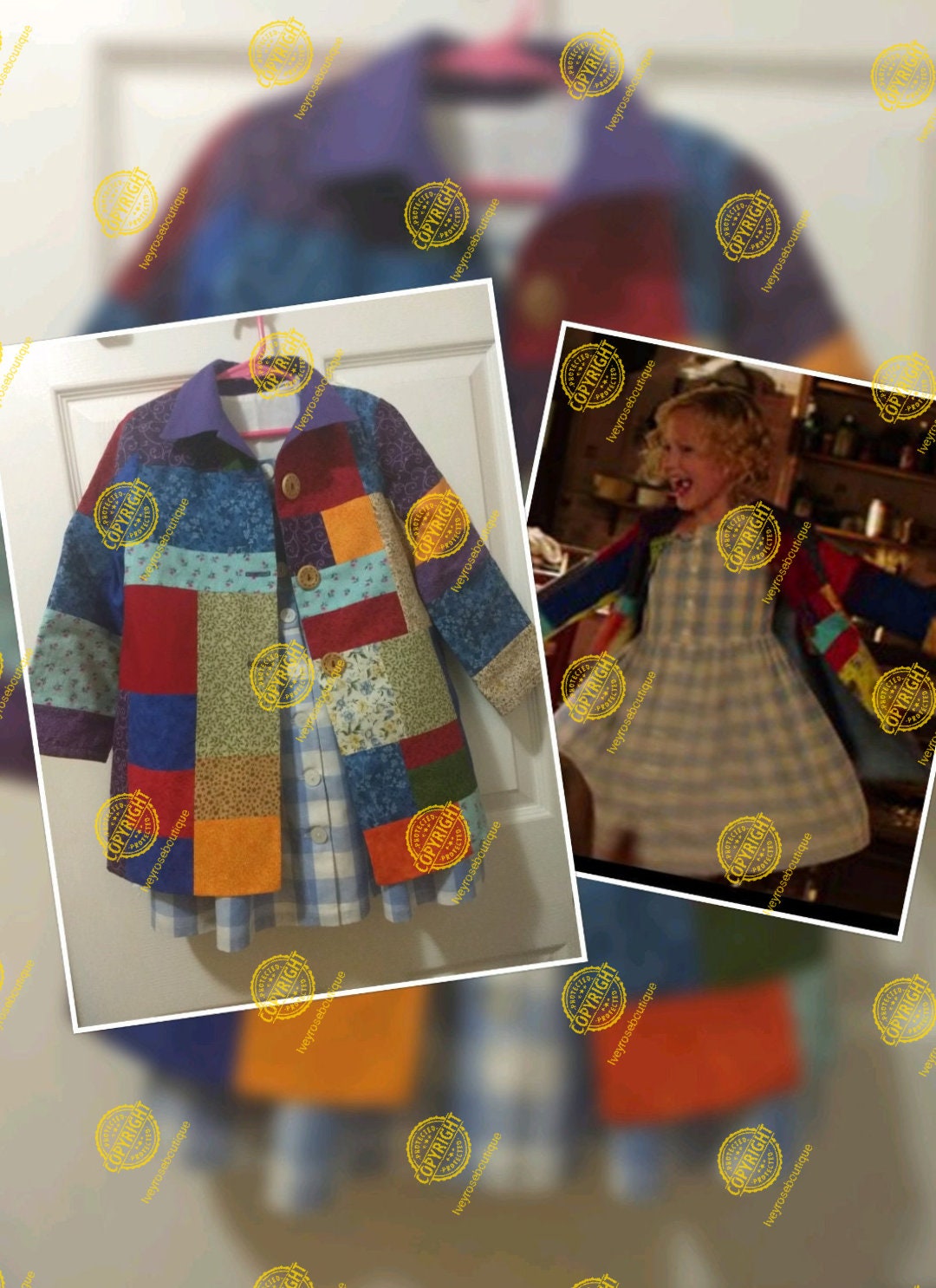 Sizes 3 4 Coat of Many Colors Coat and Dress Set, Size 3 4 , Movie ...