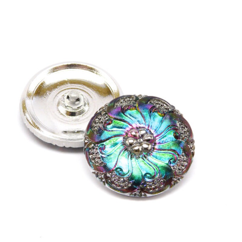 Clear Glass Buttons - Etsy