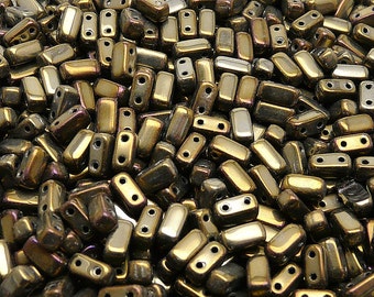 Czech Brick Beads - Etsy