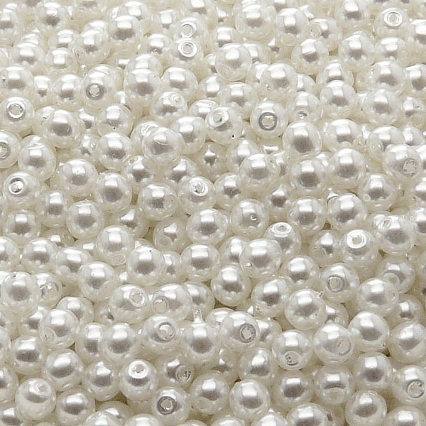 Pearl Glass Beads - Etsy