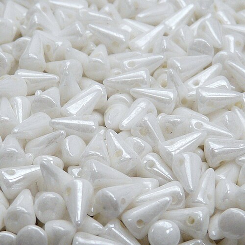 50pcs Czech Pressed Glass Spike Beads 5x8mm Crystal AB - Etsy