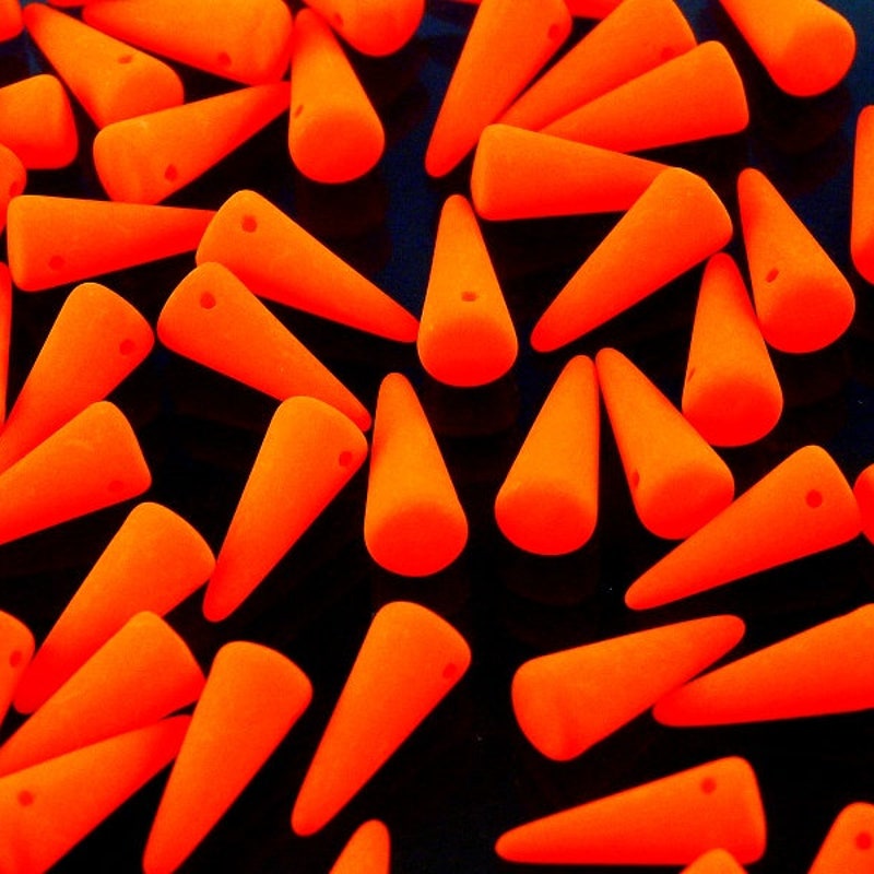 Czech Neon Spikes - Etsy