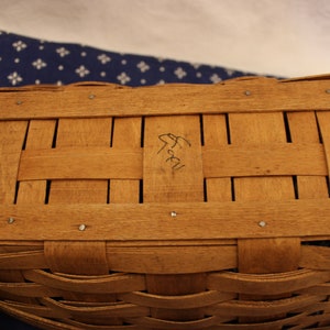 Longaberger 1991 Slant Front Vegetable Basket With Swinging Handles ...