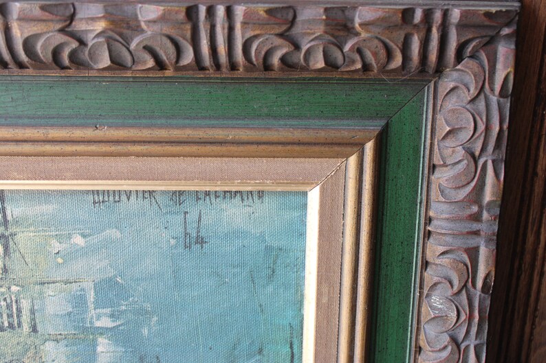 Mid Century Modern Art by Bouvier De Cachard 64 Piazza San - Etsy