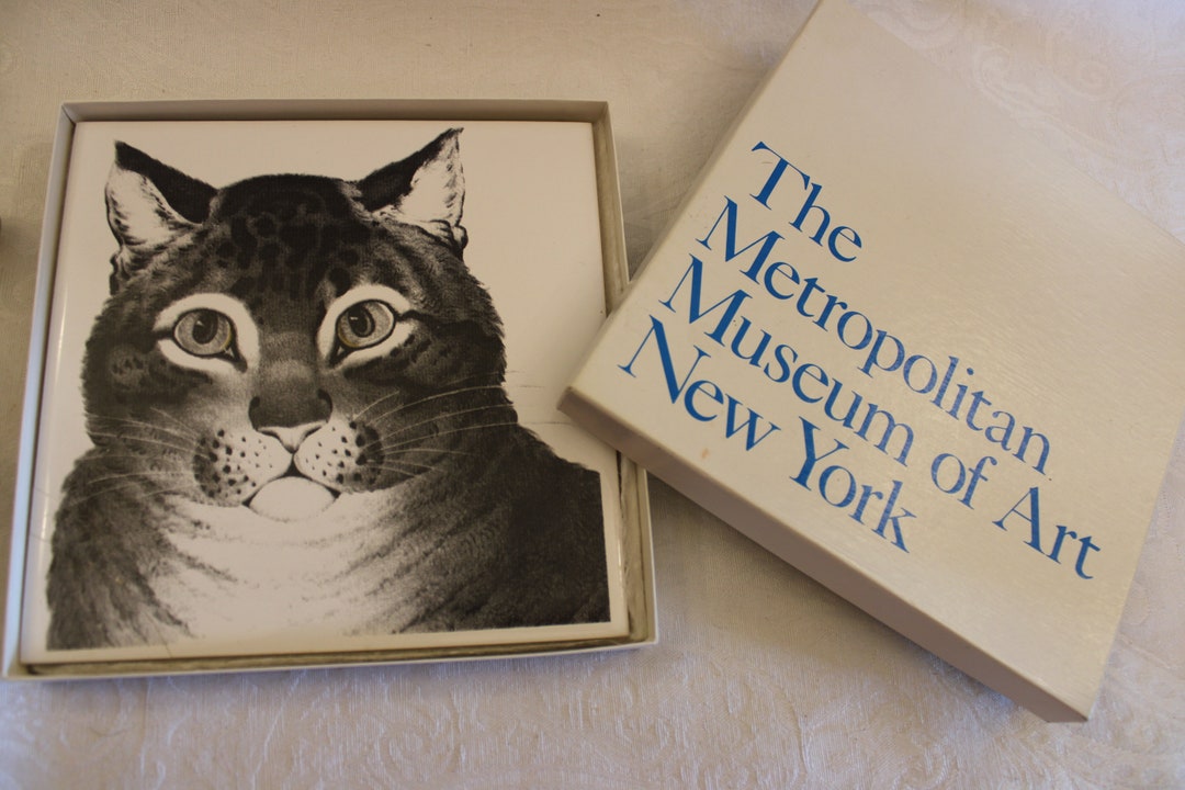 Metropolitan Museum of Art "the Favorite Cat" Tile Trivet Replica in ...