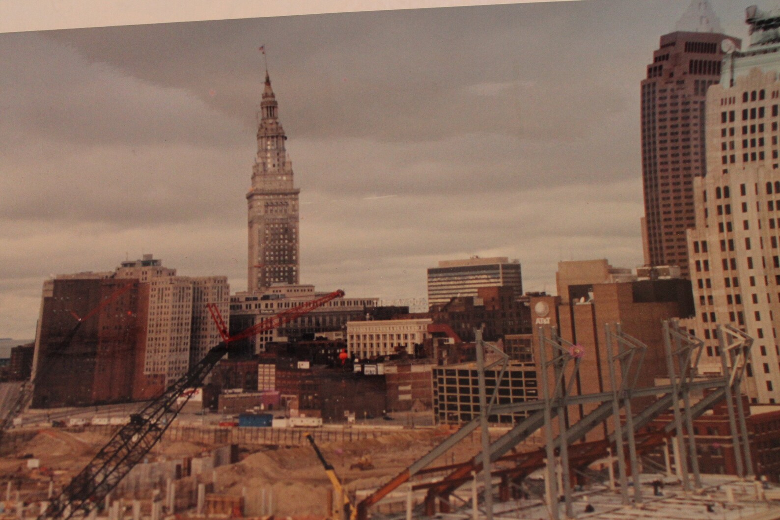 1992 Construction of Jacobs Field Cleveland, Ohio - Original 10 X 14 ...