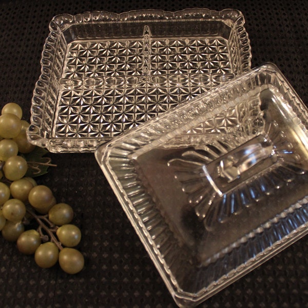 Glass Relish Tray - Etsy