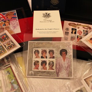 Princess Diana Large Memorabilia Stamp Collection - 2 Boxes ...
