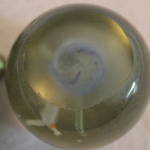 Vintage Glass Paperweight With Geese in Flight and Blue Swirl - Murano ...