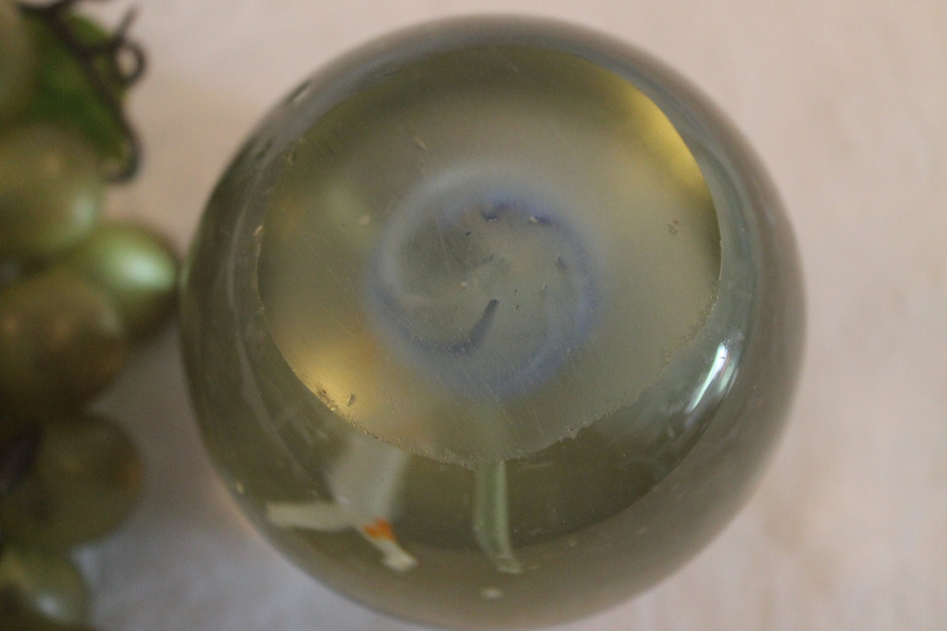 Vintage Glass Paperweight With Geese in Flight and Blue Swirl - Murano ...
