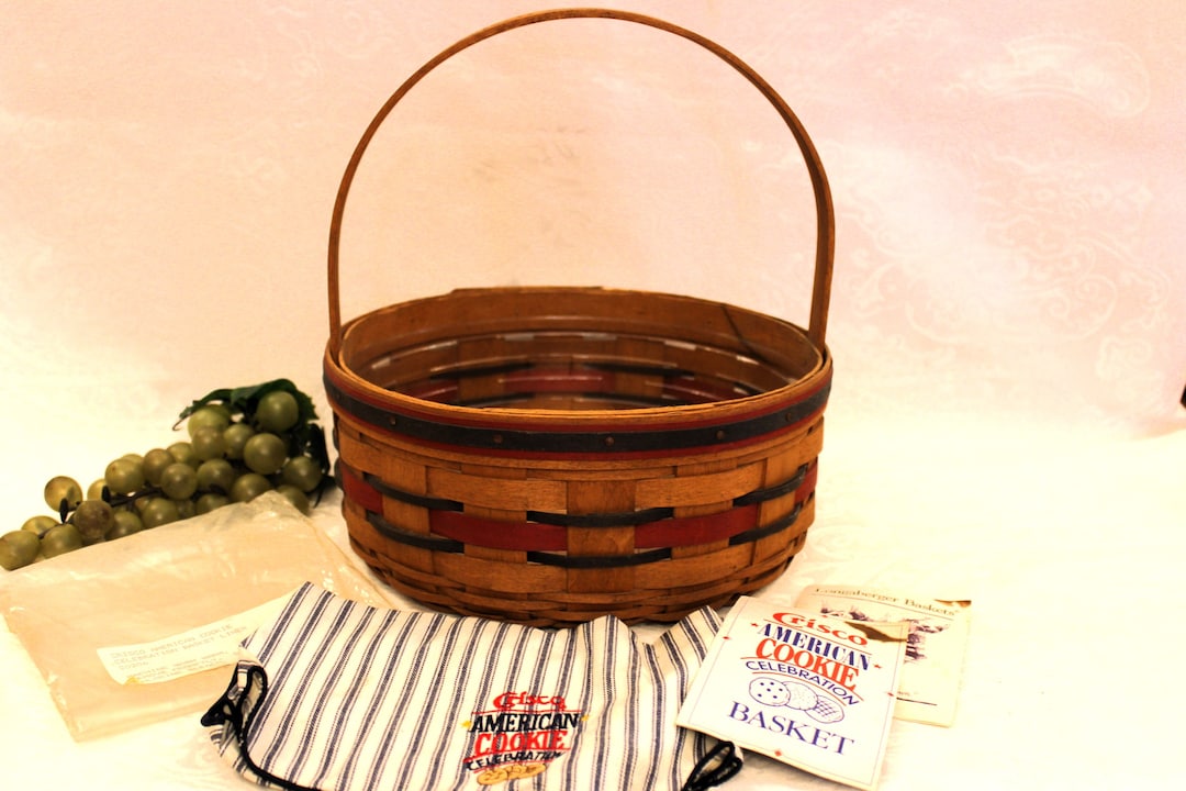 Longaberger 1992 Crisco American Cookie Celebration Basket Combo With ...